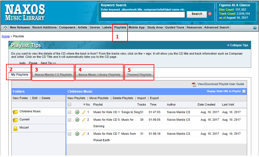 About Naxos Music Library Playlists – Naxos